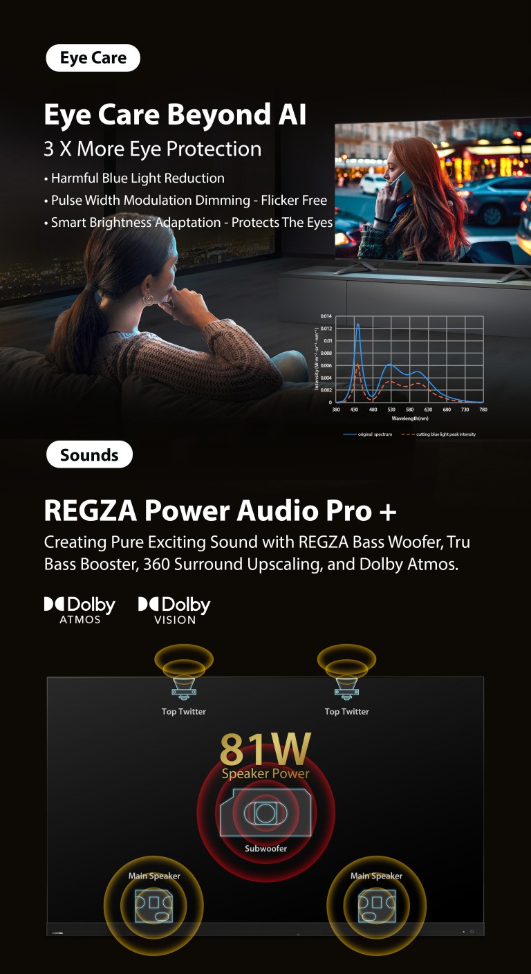 TOSHIBA Z870 55" 4K Mini LED SMART TV - Toshiba TV Singapore Official